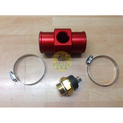 X-Fan Thermostatic Fan Switch 38mm diameter in Red
